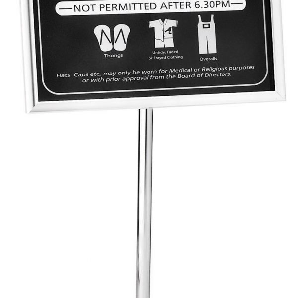 Dress Regulation Signs - Club Signage | T&C Visual Displays